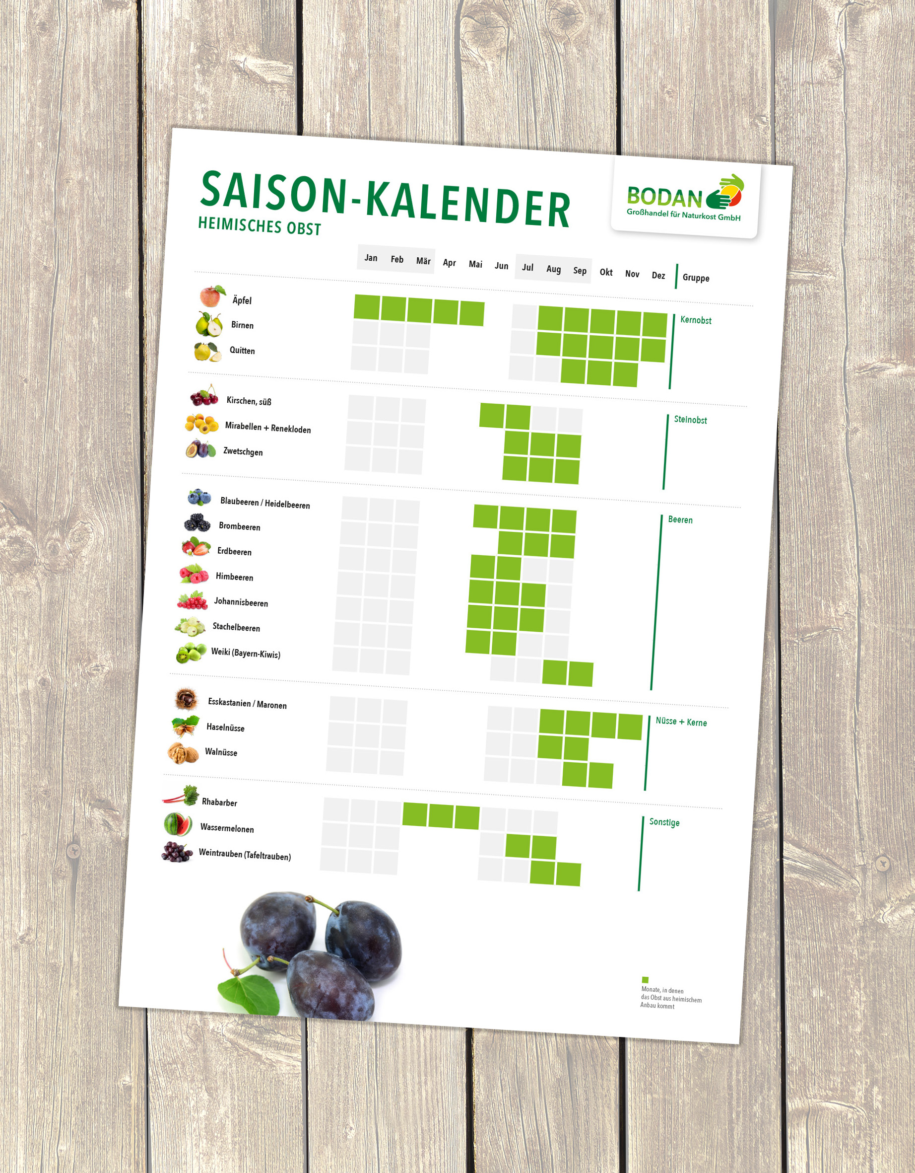 Saison-Kalender | Bodan GmbH